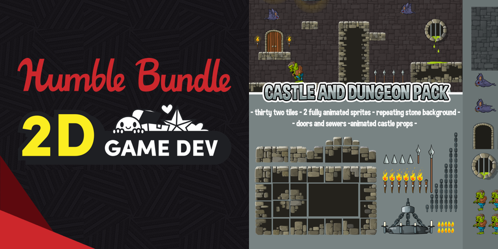 Pay what you want for a collection of great 2D art assets in The Humble 2D Game Dev Bundle ...