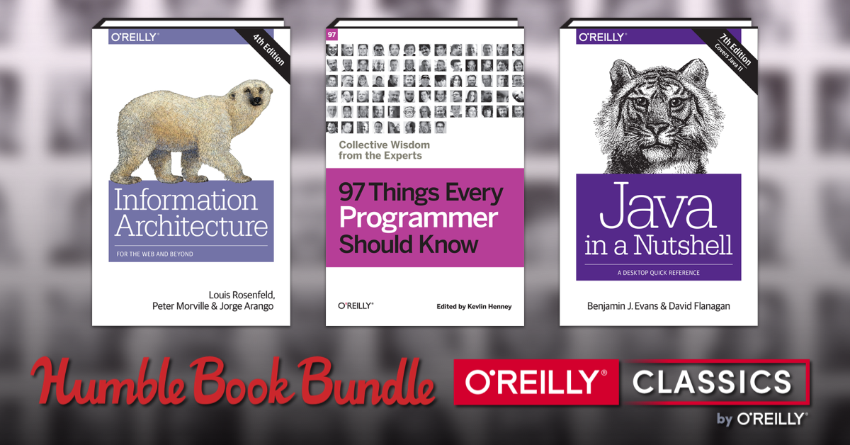 Pay what you want for The Humble Book Bundle: O'Reilly Classics by O ...